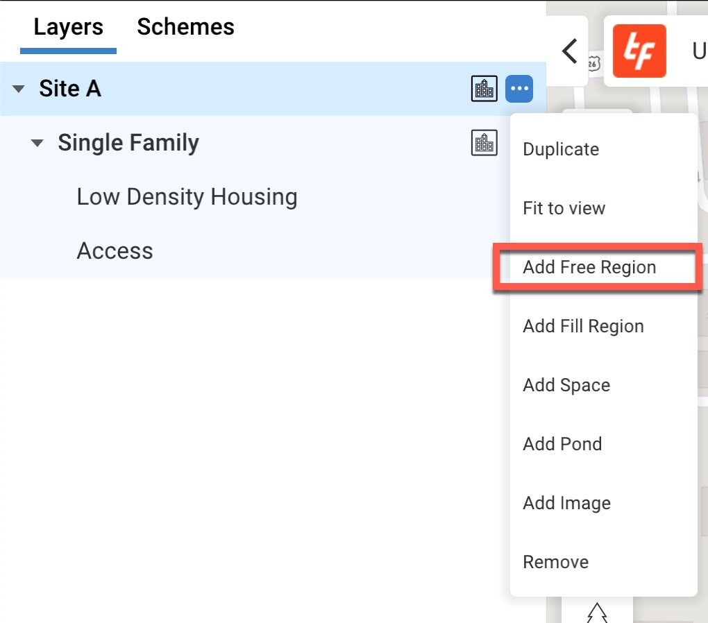 Adding Regions to a Site